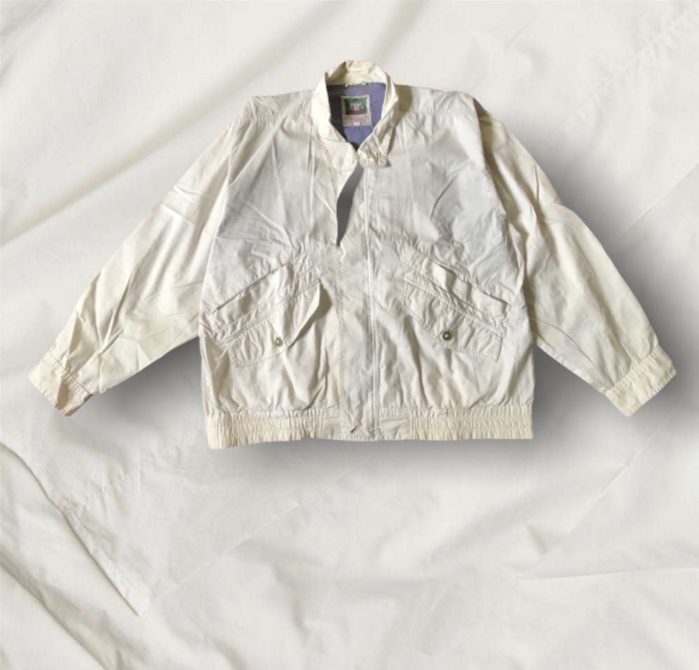 Vintage jacket ( putih), Fesyen Wanita, Pakaian Wanita, Baju Luaran di ...