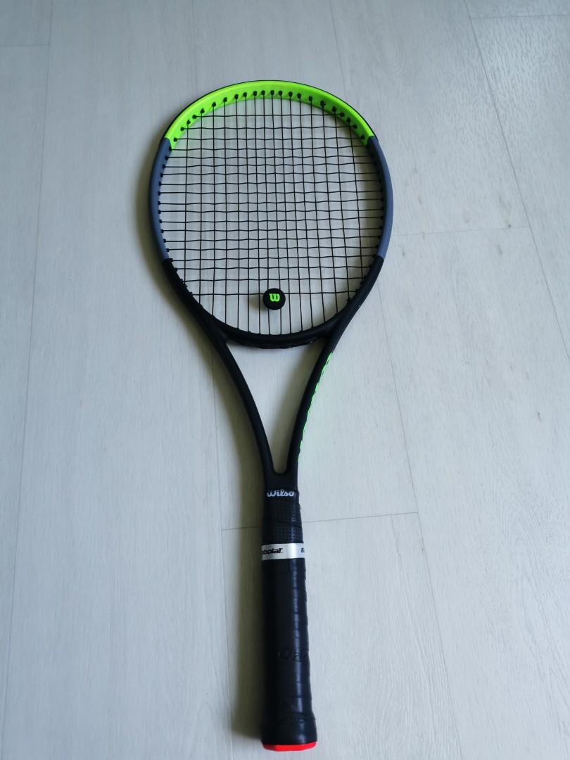 Wilson Blade 98 v7.0 16X19 tennis racket, Sports Equipment, Sports ...