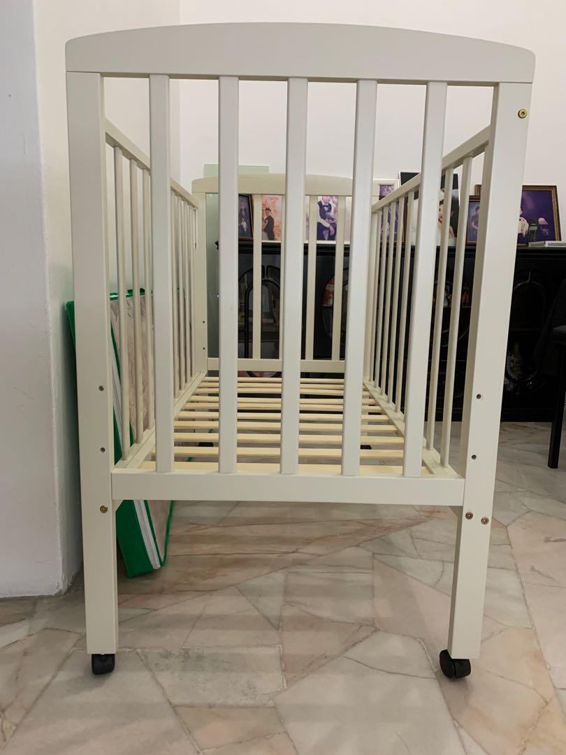 WOODEN BABY COT / KATIL BAYI 60 x 120, Babies & Kids, Baby Nursery ...