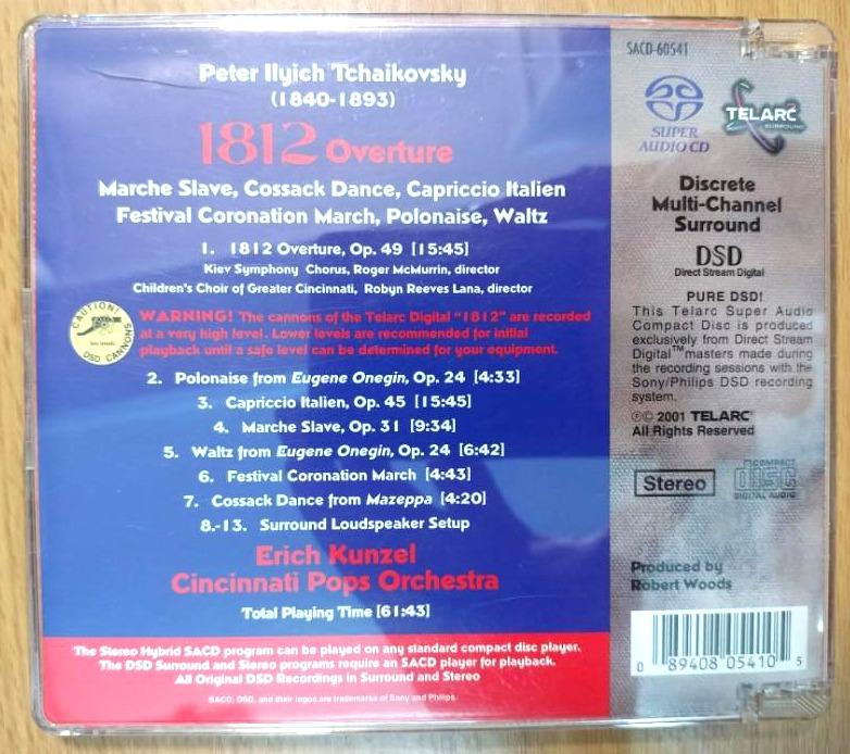 中古 CD Telarc SACD-60541 Tchaikovsky, Erich Kunzel, Cincinnati Pops ...
