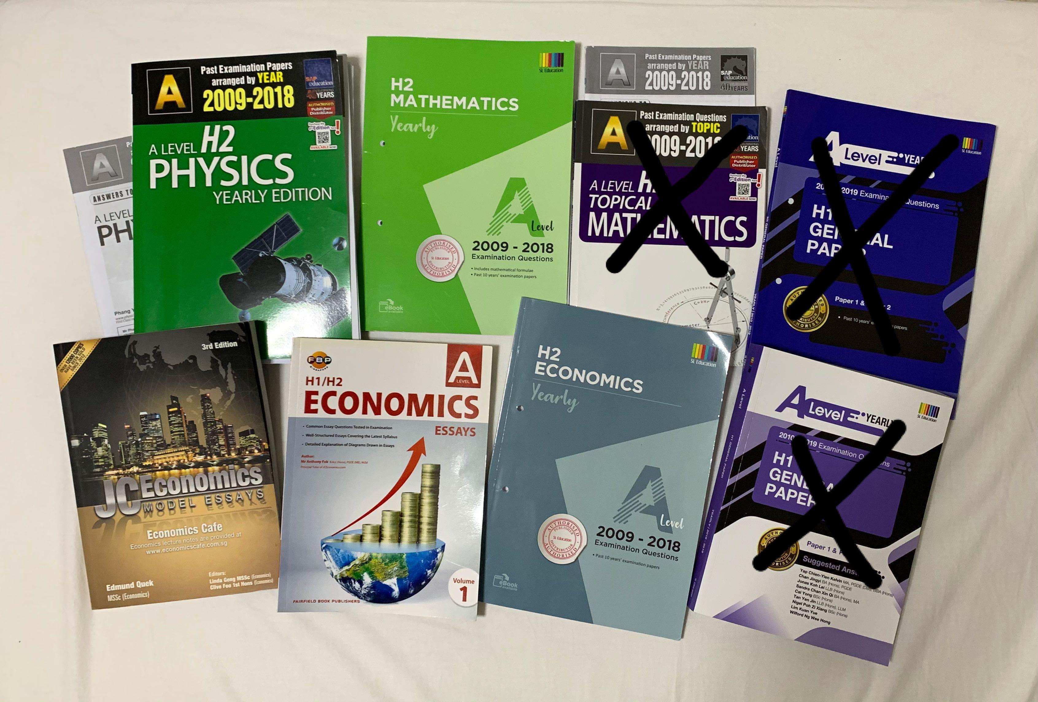 A Level TYS (GP, H2 Math, H2 Phy, H2 Econs), Hobbies & Toys, Books ...