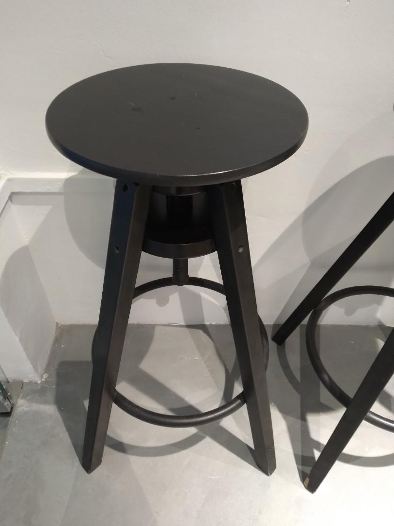 Adjustable Height Round Bar Chair, Furniture & Home Living, Furniture ...