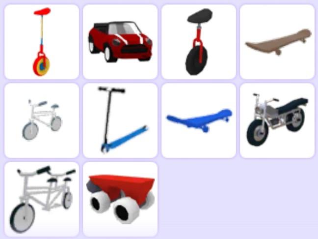 Adopt Me strollers, vehicles & gifts, Video Gaming, Gaming Accessories ...