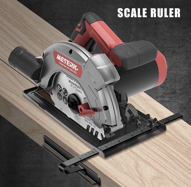Circular Saw, Meterk 1500W Electric Circular Saw, 5000RPM, Laser Guide ...