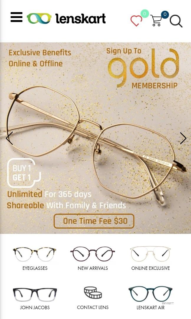 Co-sharing: LENSKART GOLD PRIVILEGE MEMBERSHIP, Tickets & Vouchers ...