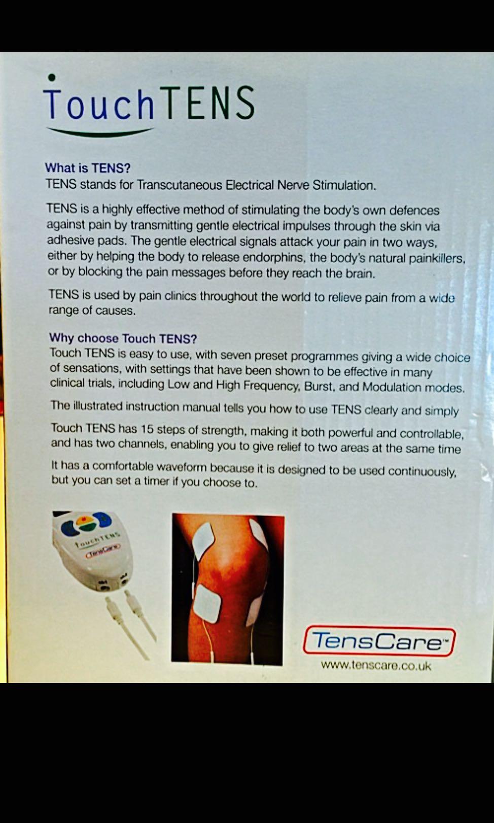 Digital Pain Relief Device Tens Machine TensCare, Health & Nutrition ...