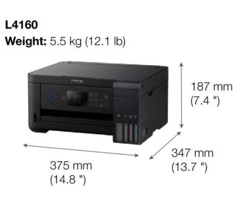 Epson L4160 EcoTank Printer/Scanner, Computers & Tech, Printers ...