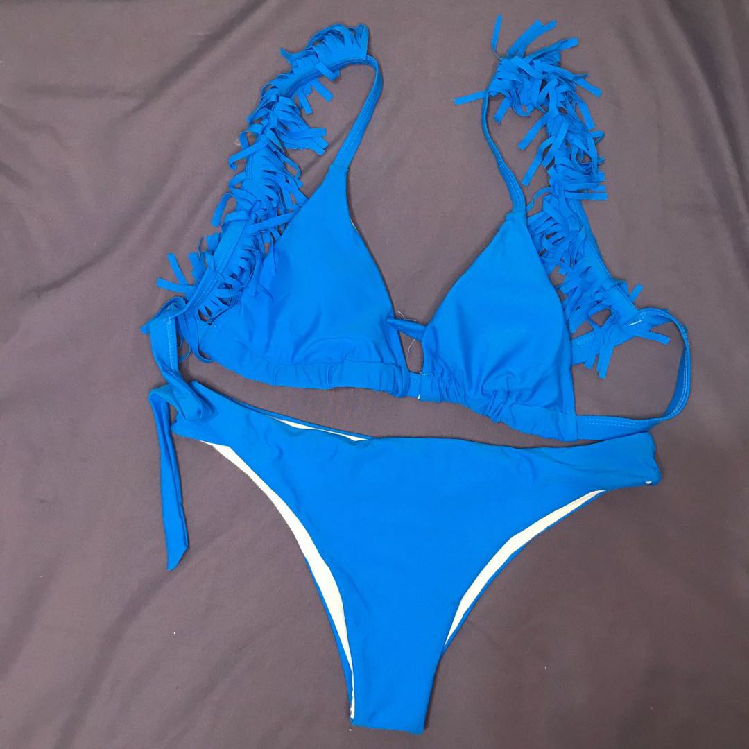 Fringe Bikini., Women's Fashion, Swimwear, Bikinis & Swimsuits on Carousell