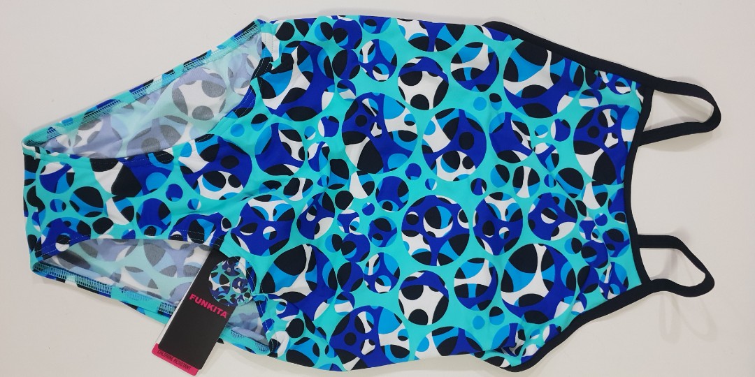 Funkita swim suit/ FS11G/ Diamond Back/ Girls 12/ One piece slapped on ...
