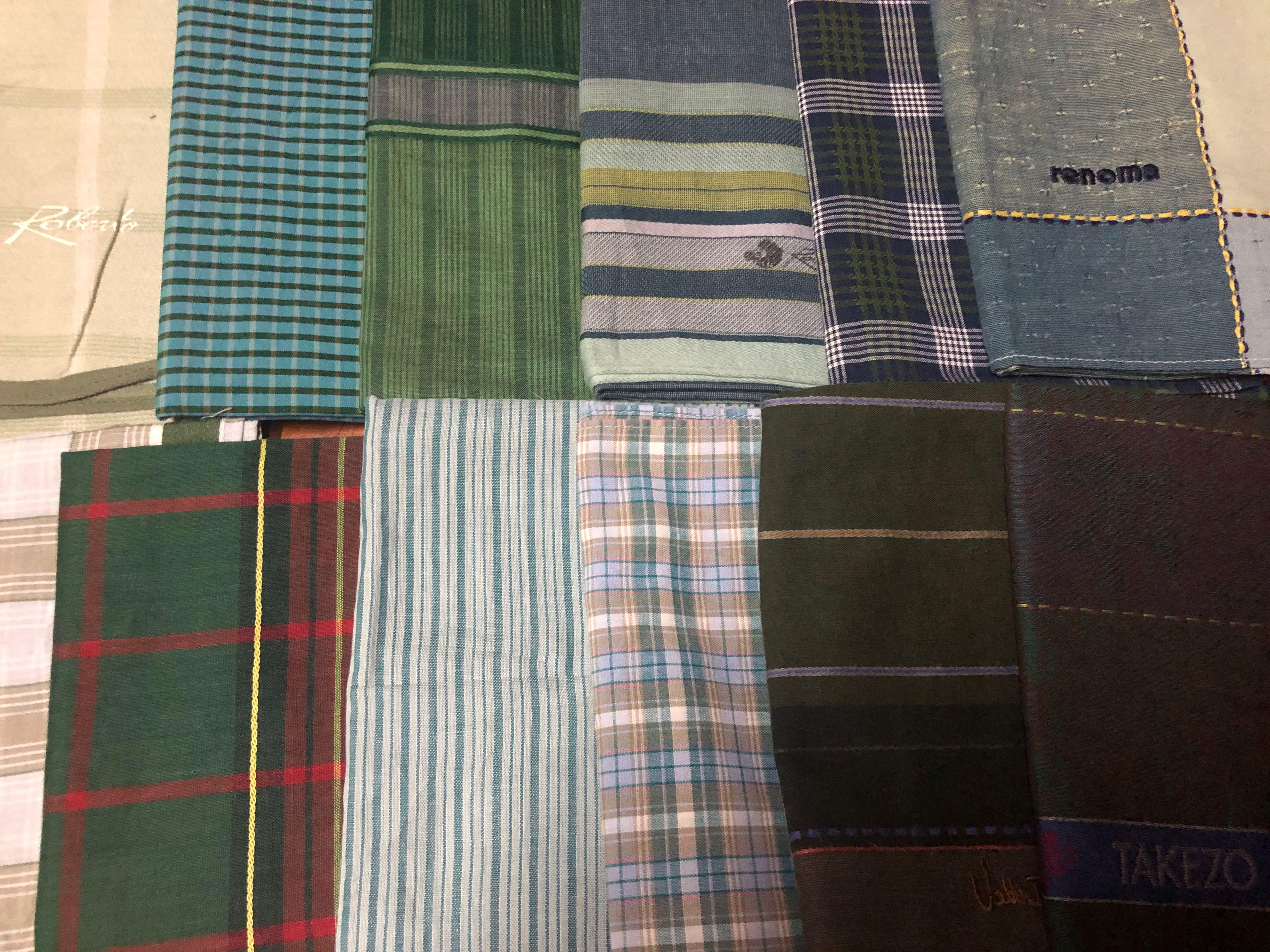 GREEN THEME HANKIES, Men's Fashion, Watches & Accessories, Handkerchief ...