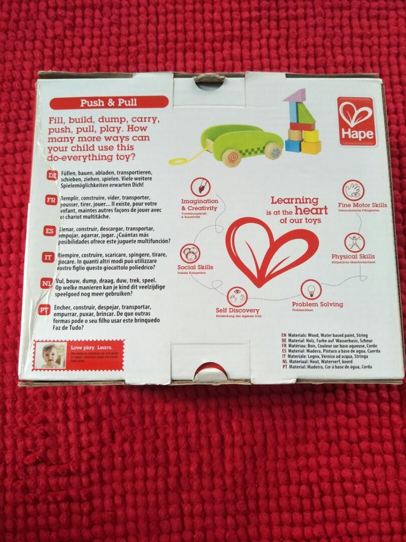 Hape Mini Block and Roll, Babies & Kids, Infant Playtime on Carousell