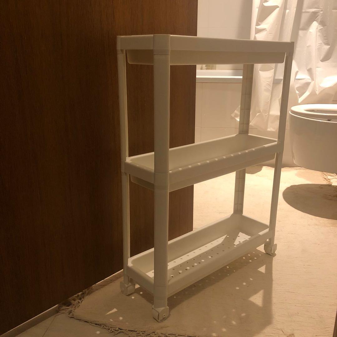 Ikea VESKEN trolley - white, Furniture & Home Living, Furniture ...