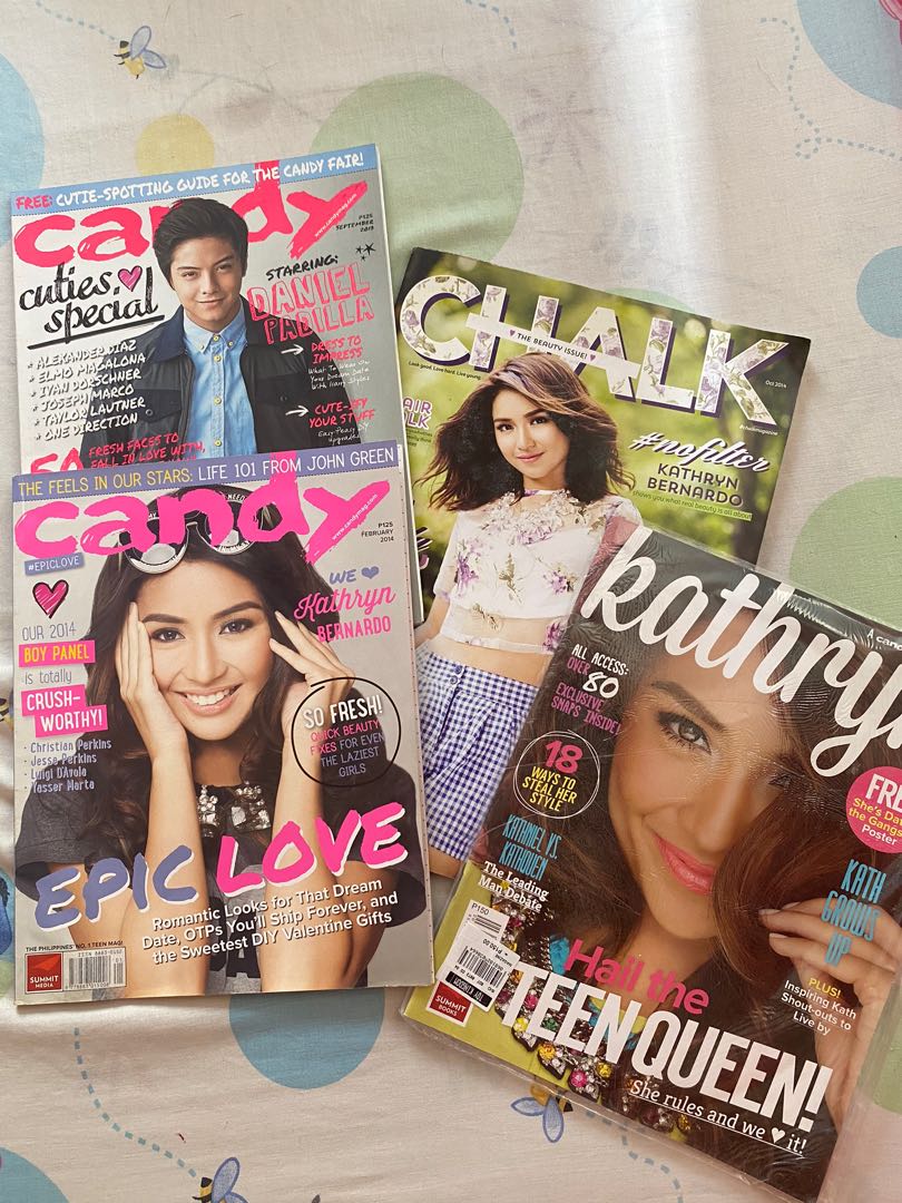 Kathryn Bernardo + Daniel Padilla candy and chalk magazine BUNDLE on ...