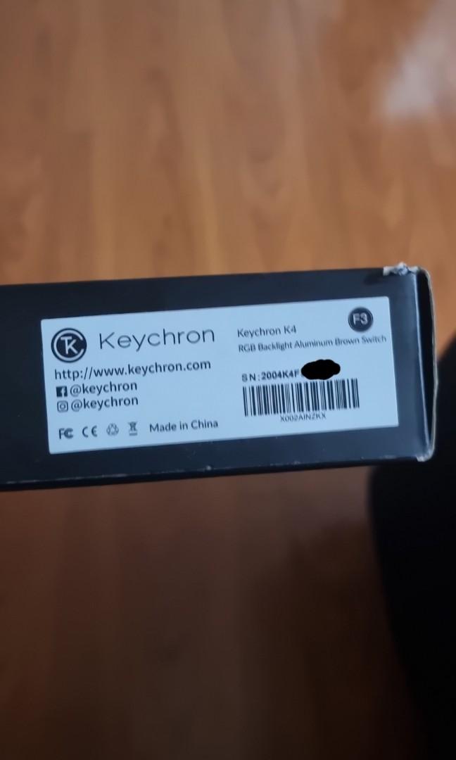 Keychron K4 V1 Mechanical Keyboard, Computers & Tech, Parts ...