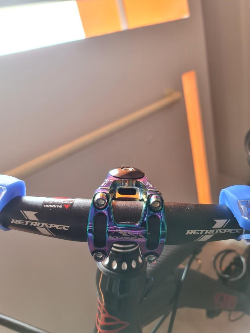 KRSEC Oil Slick Rainbow Stem, Sports Equipment, Bicycles & Parts, Parts ...