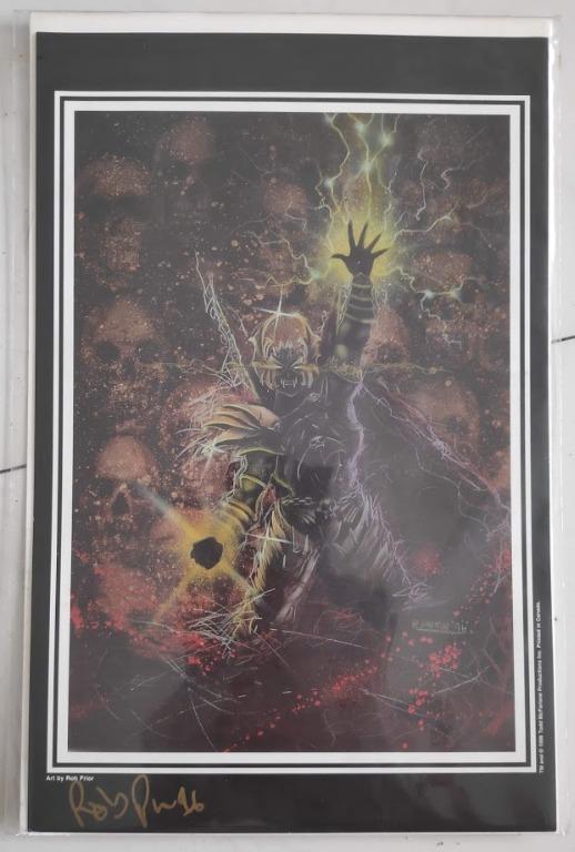 McFarlane Spawn the Impaler art print signed by Rob Prior, Hobbies & Toys, Collectibles ...