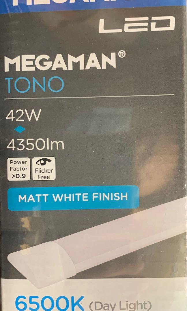 Megaman 曼佳美 38w / 42w 4呎 1200mm LED 3000k 4000k 6500k 一體燈架 Integrated ...