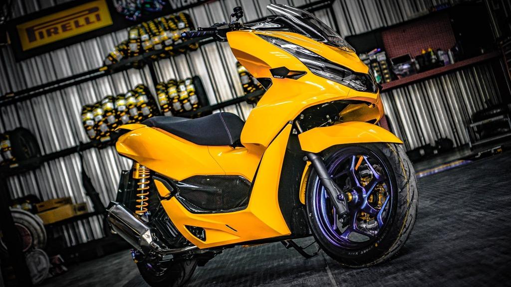 Moto Lassy Singapore Honda PCX 160 2021 Version 4 H2C Aluminium Foot ...