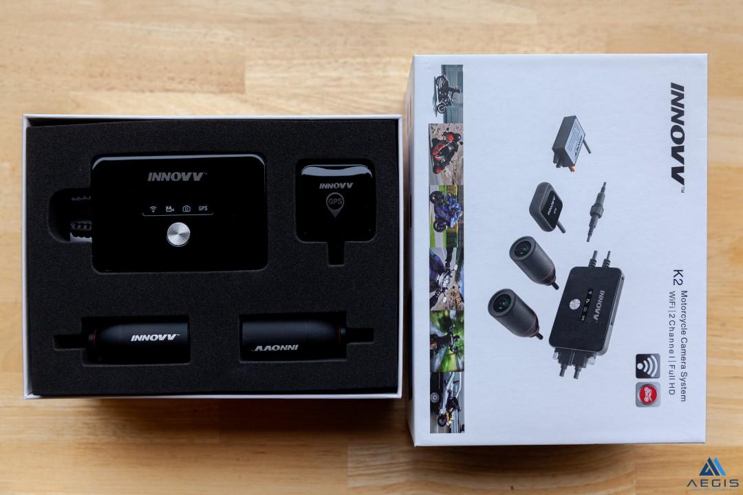 Motorbike camera INNOVV K2 Front Rear Full HD Motorcycle Camera ...
