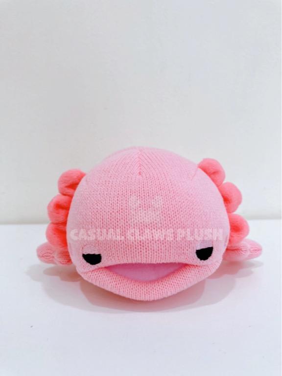 [NIHON AUTO TOY Original] Salamander Axolotl Small Knitted Plush Pink ...