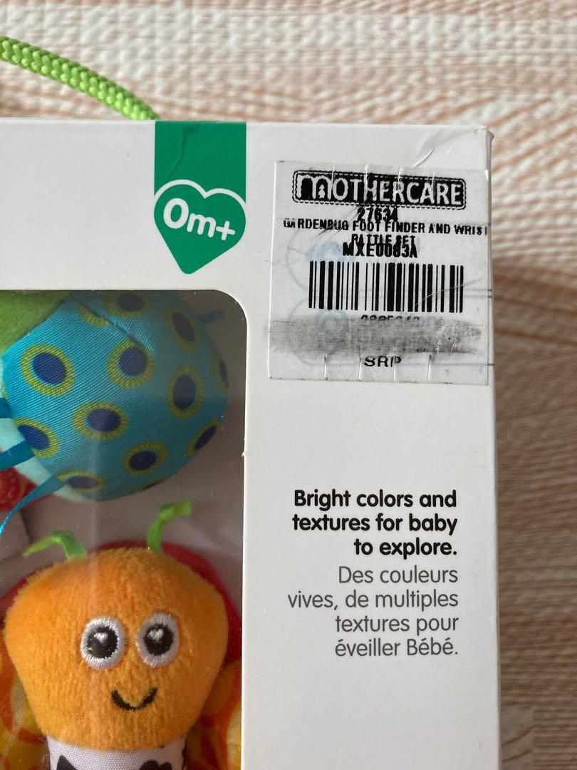 Original Lamaze garden bug foot finder and wrist rattle set for newborn ...