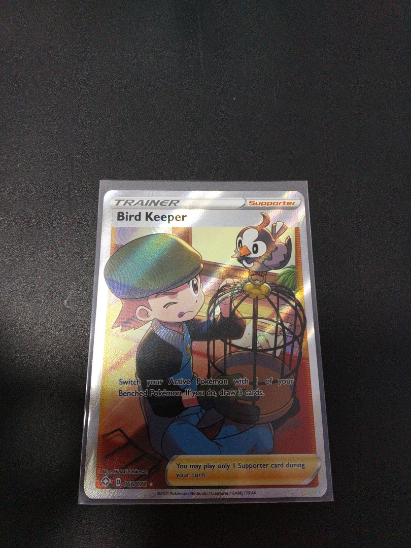 Pokemon TCG Bird Keeper Full Art Trainer Ultra Rare - Shining Fates ...