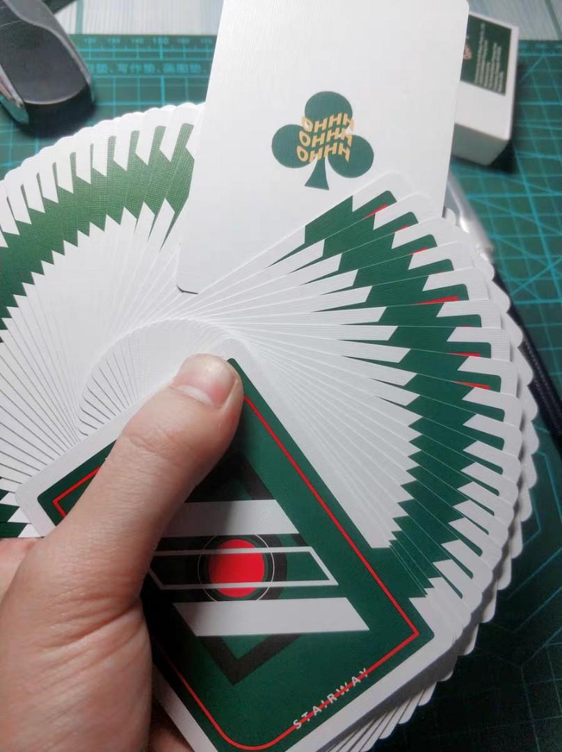 Poker Cards - Moss Green STAIRWAY Playing Cards. Printed by USPCC 2020 ...