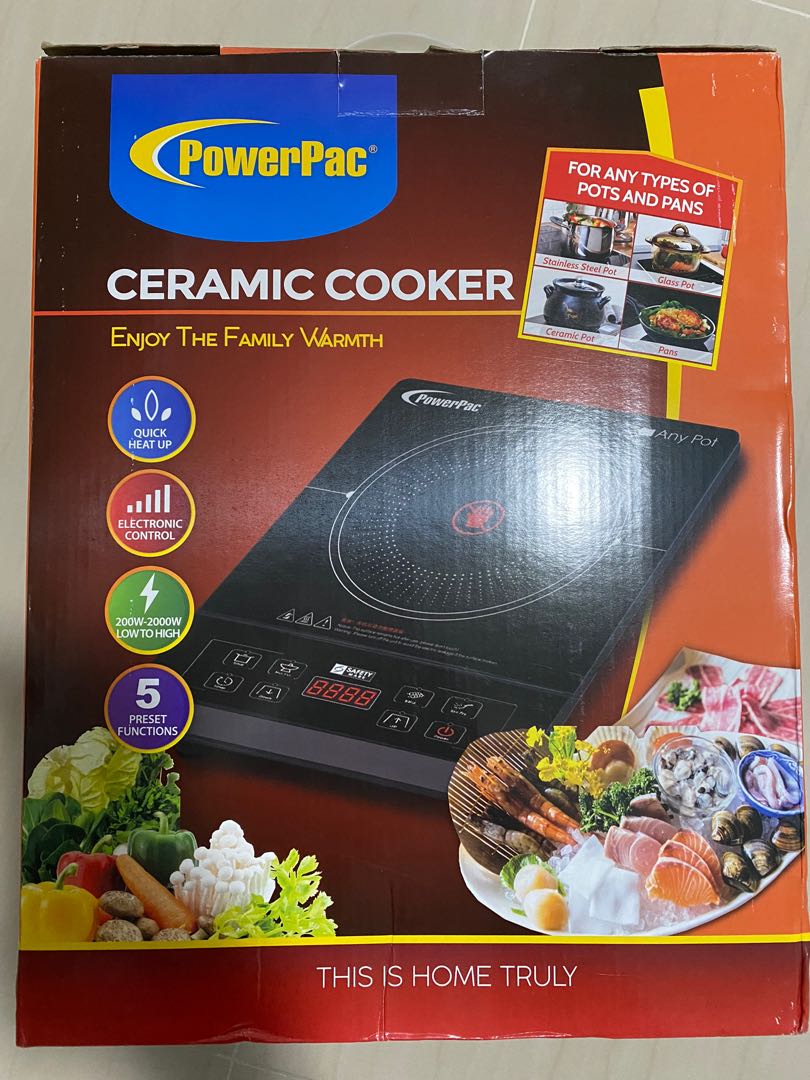Powerpac Ceramic Cooker (PPIC883), TV & Home Appliances, Kitchen ...