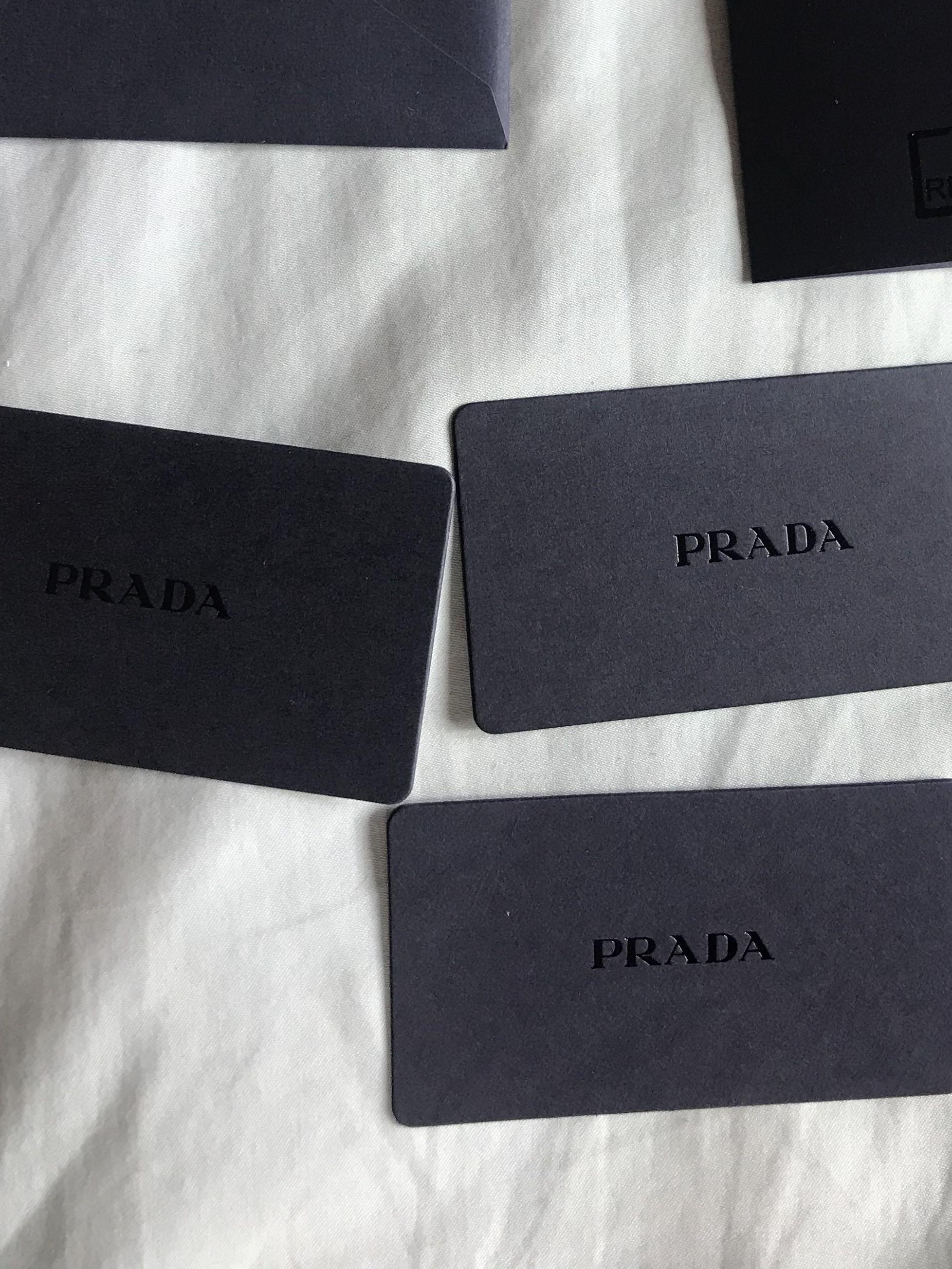 Prada booklet card authentic card kartu original prada multipochette ...