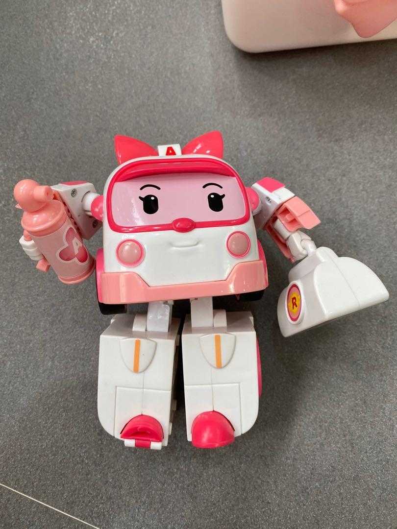 Robocar Poli Amber Ambulance Deluxe Transformer Doctor Pretend Play Kit ...