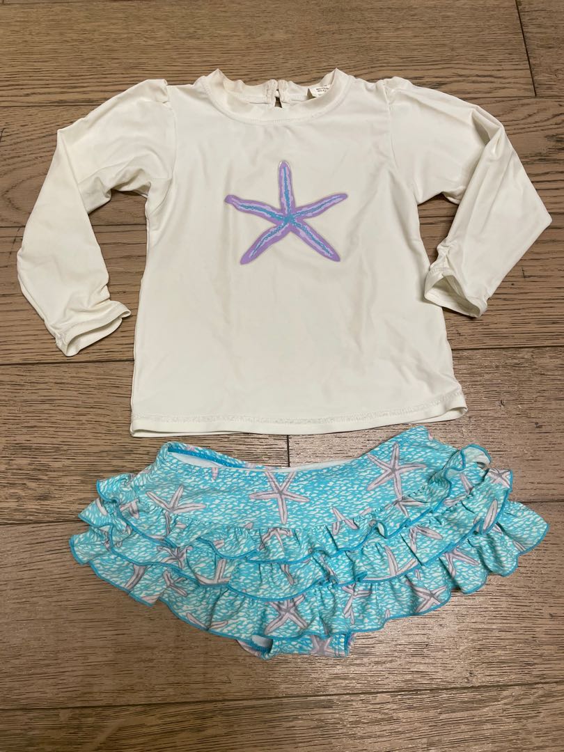 SnapperRock Top and Bottom Swimming Costume, Babies & Kids, Babies ...