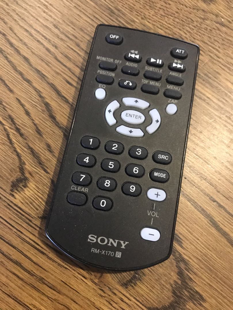 Sony Xav Car Player Remote Control, Car Accessories, Accessories on ...