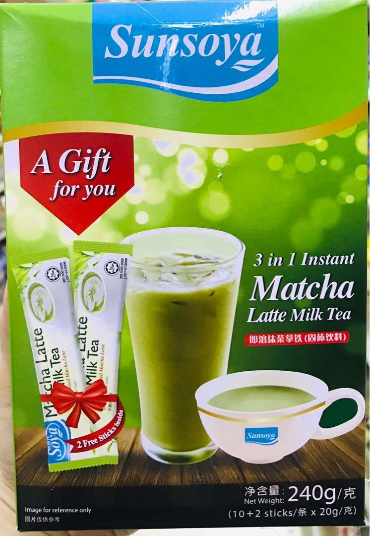Sunsoya Matcha Latte Milk Tea 200g (10sticks x 20g) 3 in 1 Instant ...