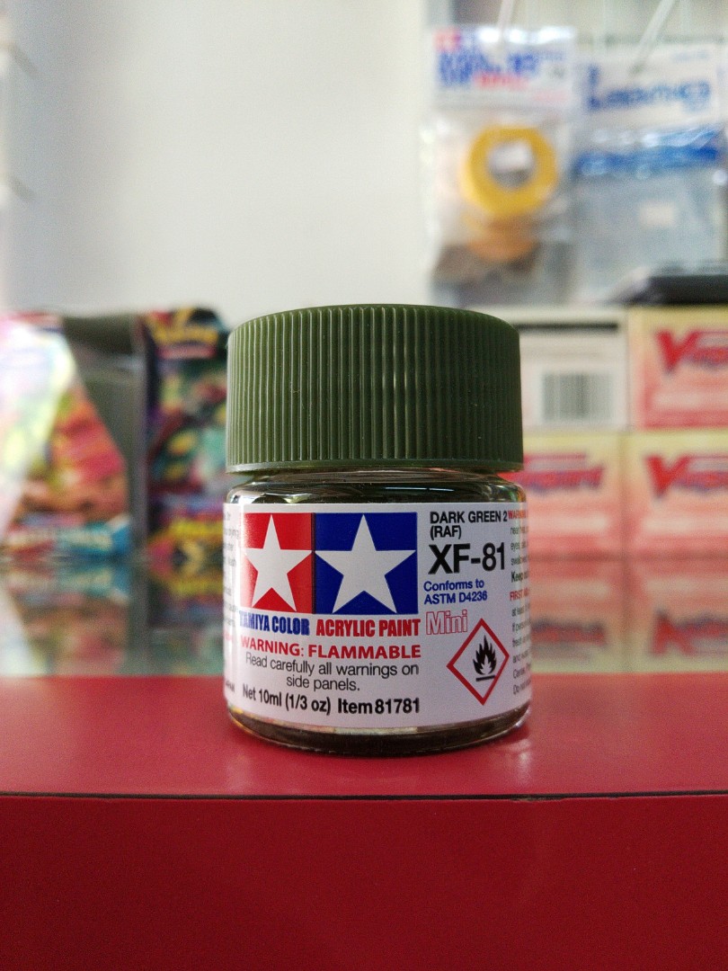 Tamiya XF-81 Dark Green 2 (RAF) Acrylic Paint Mini, Hobbies & Toys ...