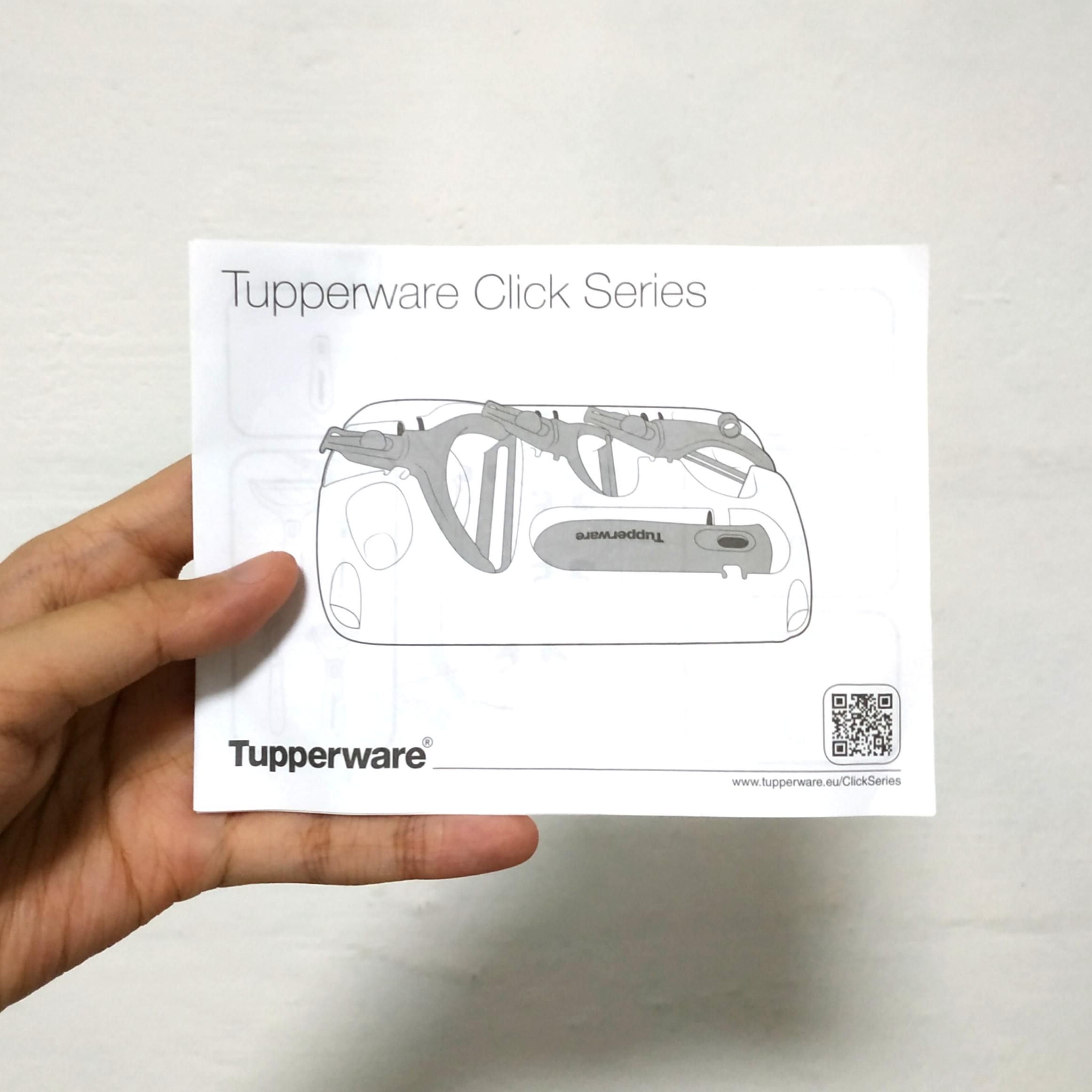 Tupperware Click Series Stainless Steel Peeler Shredder Cutter Knife ...