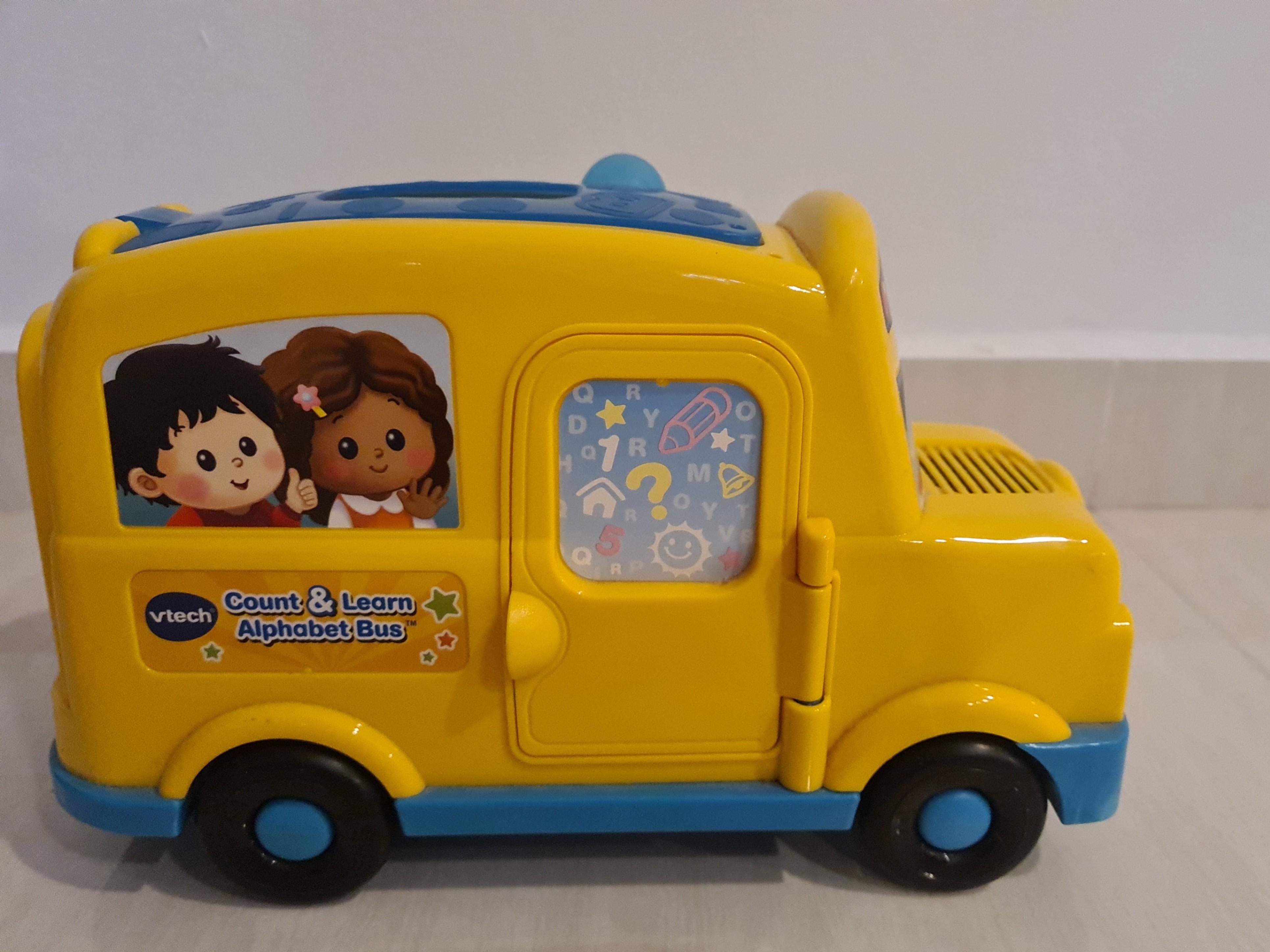 V-tech count and alphabet bus, Hobbies & Toys, Toys & Games on Carousell