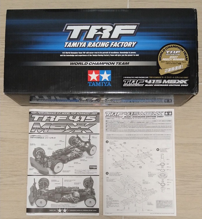 全新 Tamiya 懷舊 1/10 42104 TRF415 MSXX Marc Rheinard Edition 2007, 興趣及遊戲, 玩具 & 遊戲類 - Carousell