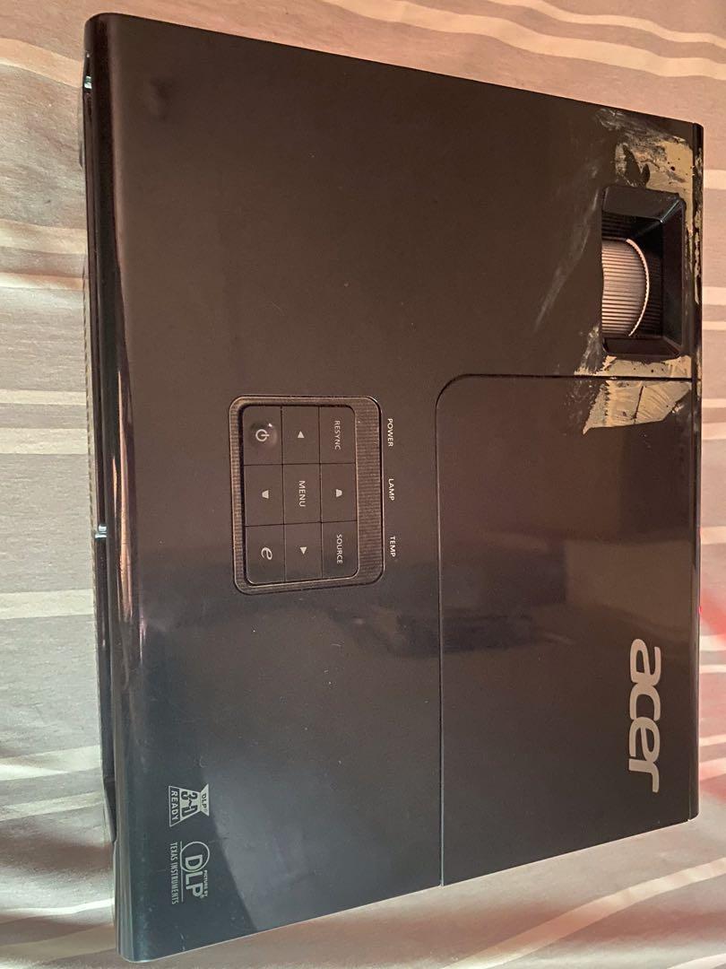 Acer x1140a dlp projector, TV & Home Appliances, TV & Entertainment ...