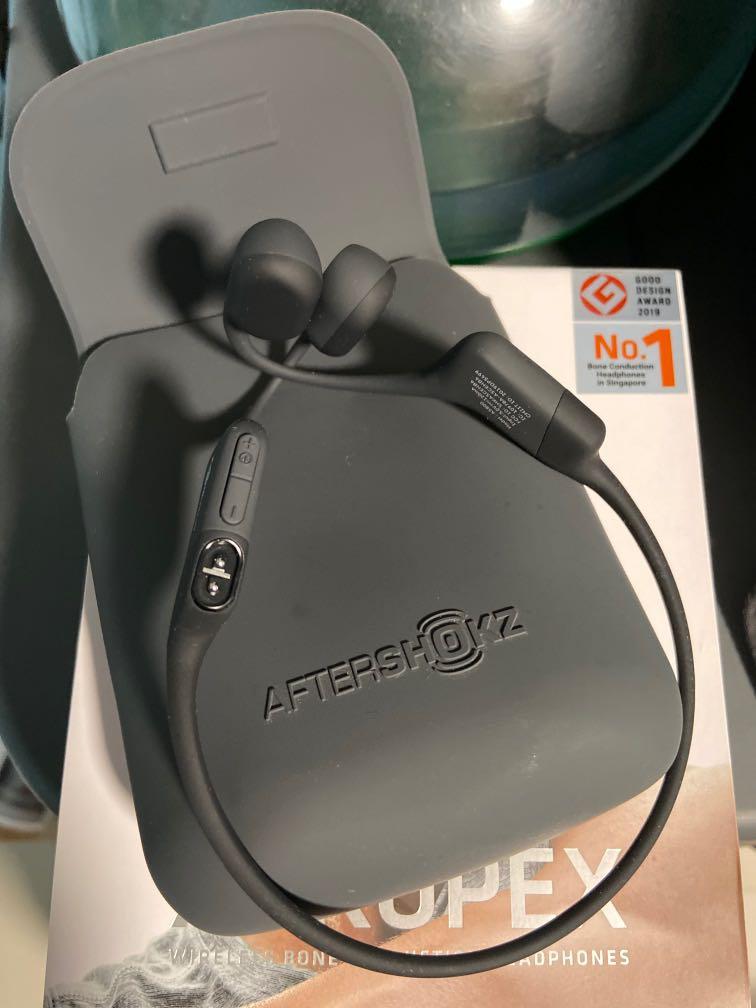 Aeropex Aftershokz Bone Conduction Headphones, Audio, Headphones ...