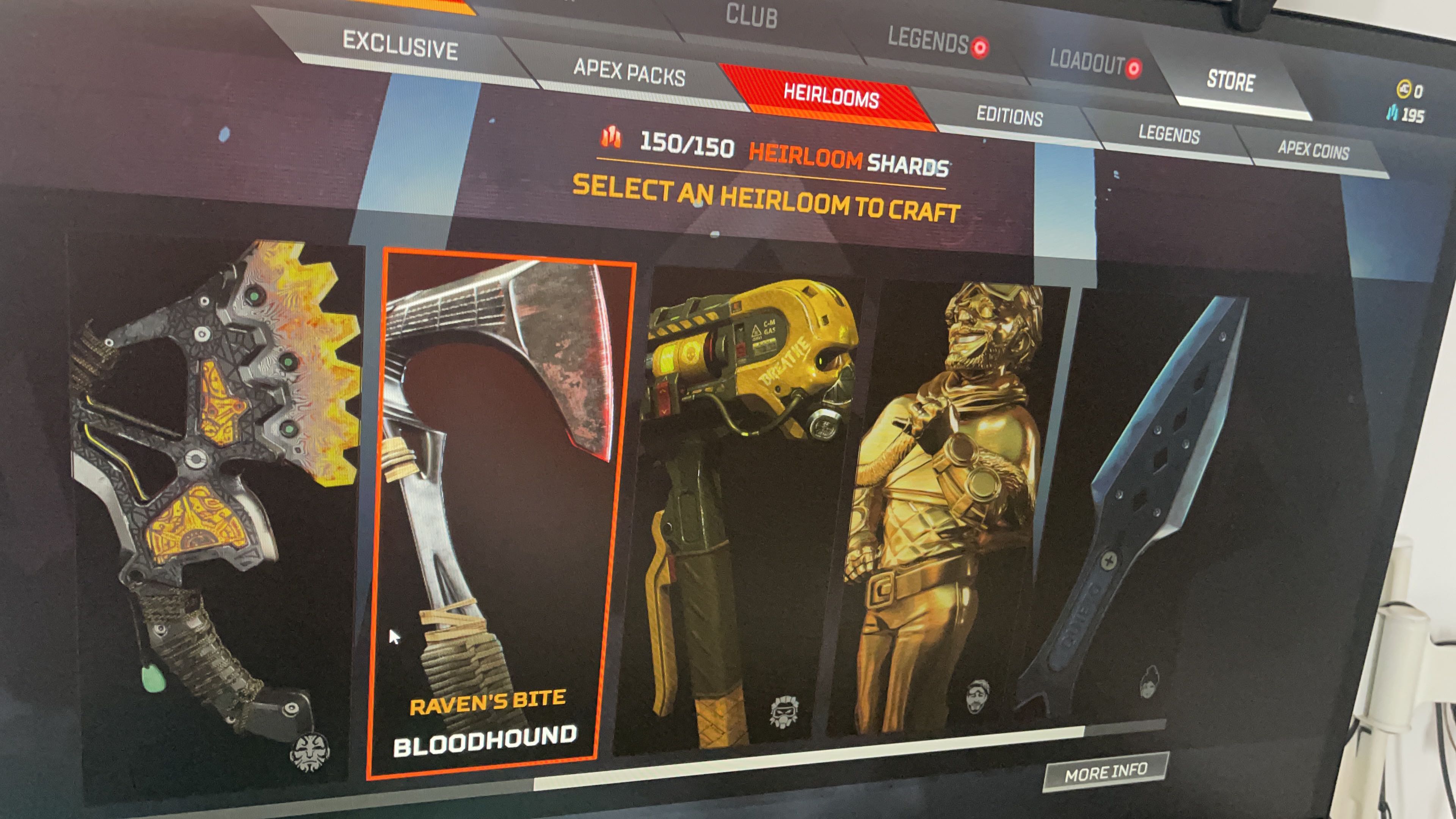 Apex legends account with heirloom shard, Toys & Games, Video Gaming ...