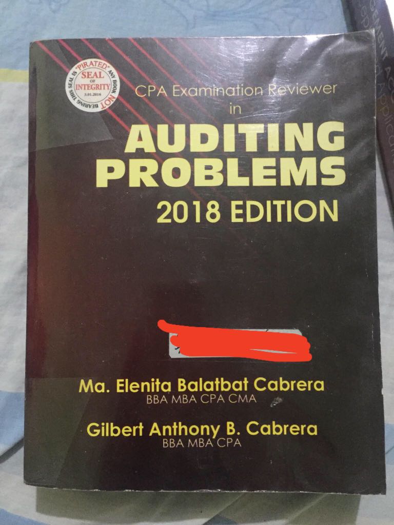 Auditing Problems 2018 Ed. by Cabrera, Hobbies & Toys, Books ...