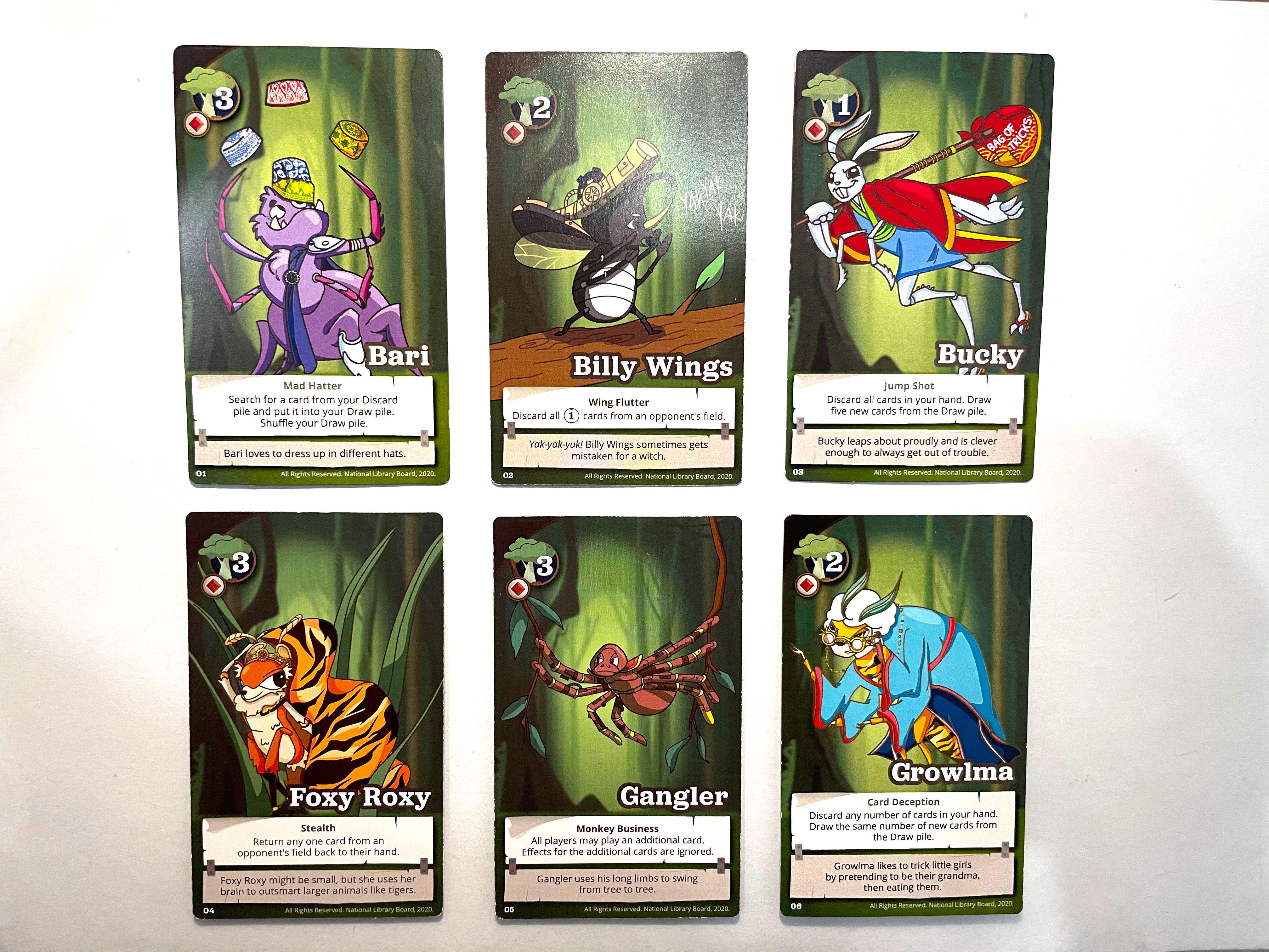 Book Bugs 3 Card #1,2,3,4,5,6, Hobbies & Toys, Toys & Games on Carousell