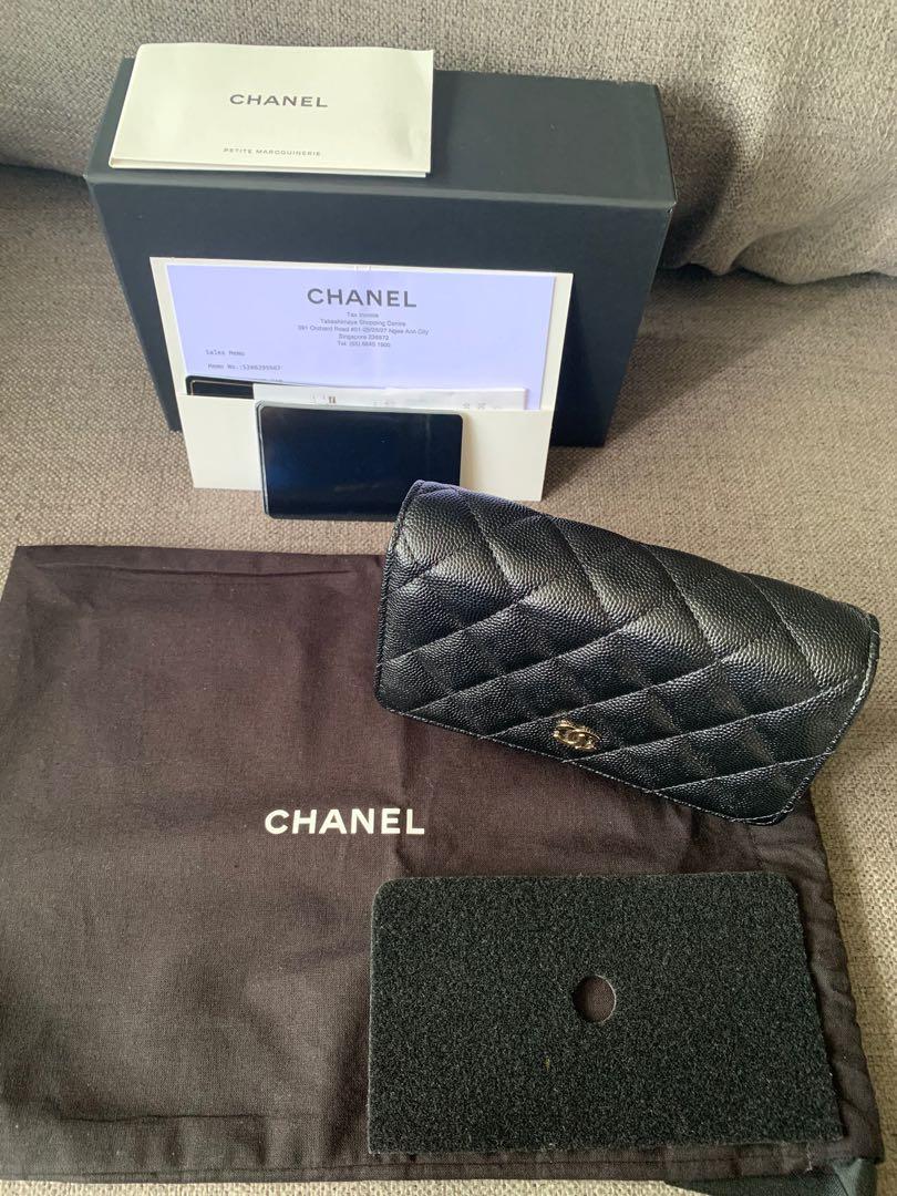 CHANEL Mini WOC Wallet on Chain in Black Caviar, Luxury, Bags & Wallets ...
