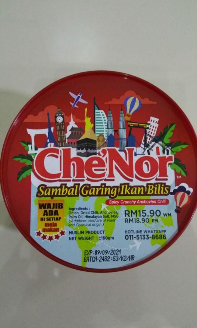 Che'Nor Sambal Garing Ikan Bilis, Food & Drinks, Packaged & Instant ...