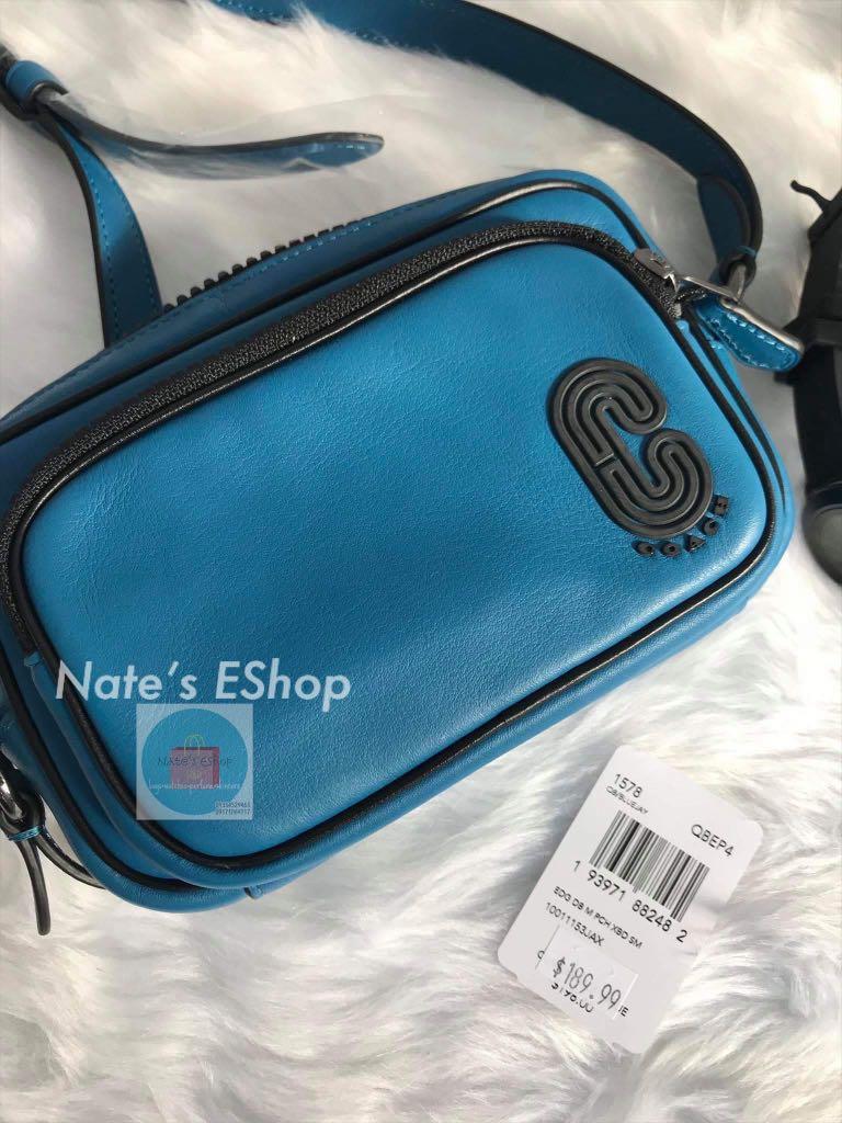 Coach Mini Edge Double Pouch Crossbody, Men's Fashion, Bags, Sling Bags ...