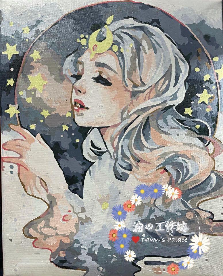 （Diff paint）Completed Number Oil Paint - Ready for display, Hobbies & Toys, Stationery & Craft ...