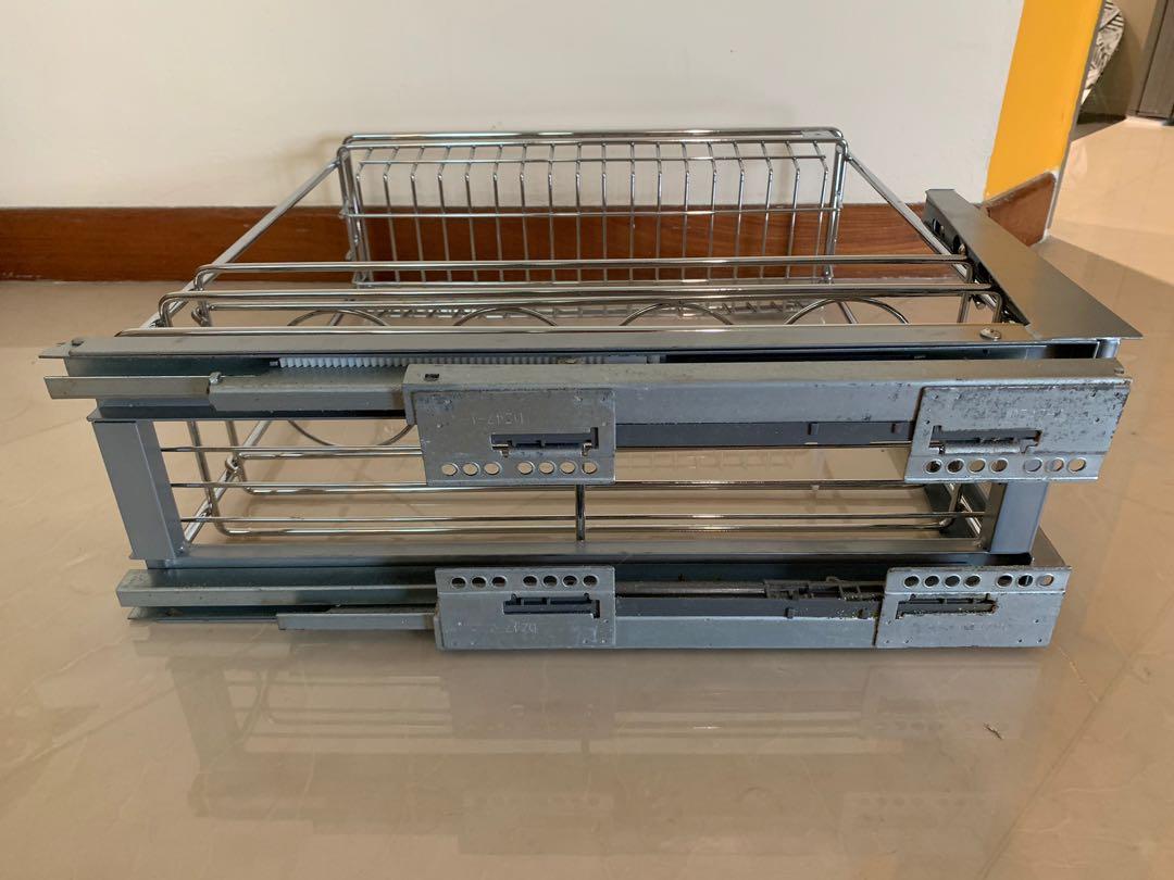 EXCEL 2 Tier Multifunction Drawer Basket W/Soft-stop, Furniture & Home ...