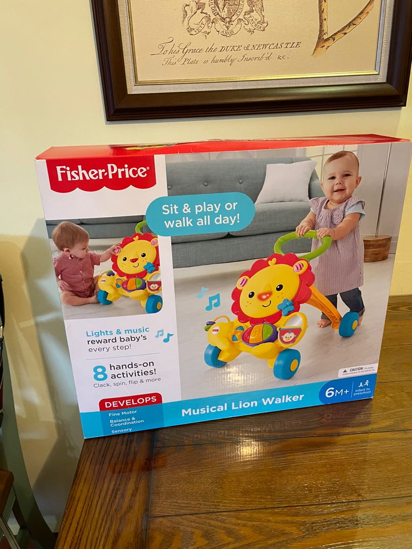 Fisher Price Musical Lion Walker, Babies & Kids, Infant Playtime on ...