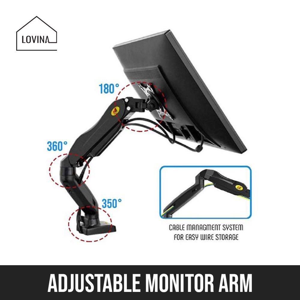 FLEXIBLE MONITOR ARM, Computers & Tech, Parts & Accessories, Monitor ...