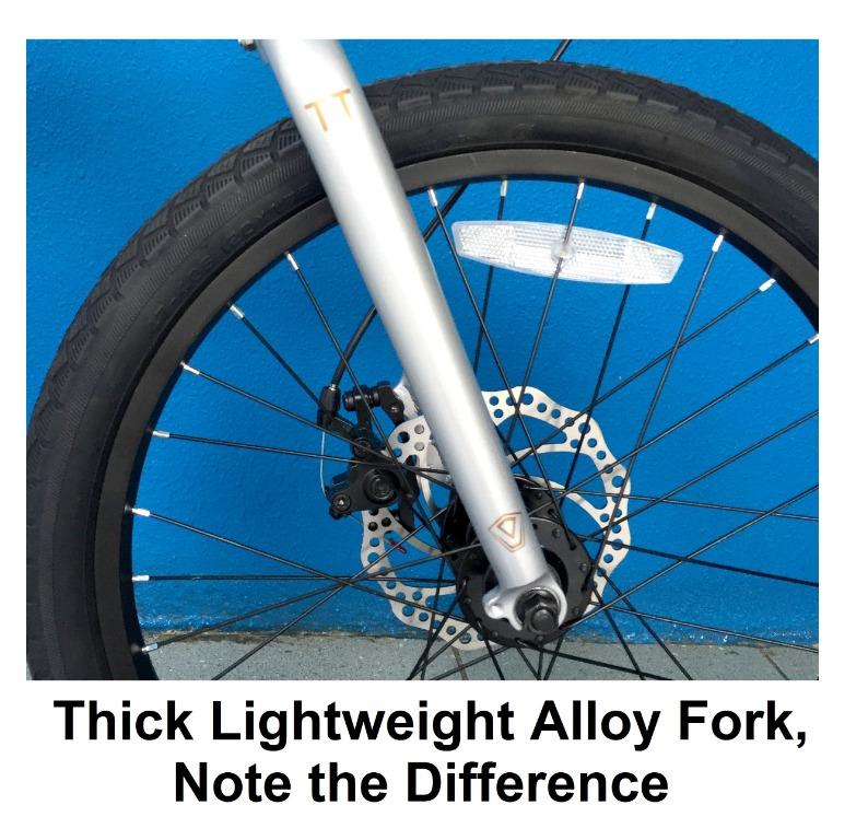 Java TT-SL Lightest Entry Level folding Bike Upgraded Thick Alloy Fork ...